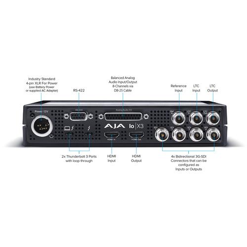 Jual AJA Io X3 - Multi-Channel 2K/HD/SD Video I/O over Thunderbolt 3 ...