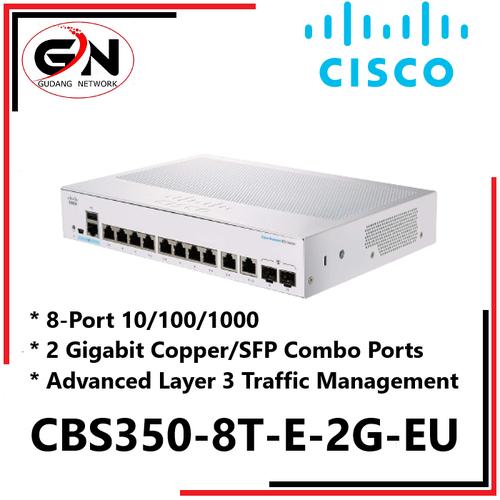 Jual Cisco Business 350 Series Managed Switch, CBS350-8T-E-2G-EU, 8 ...