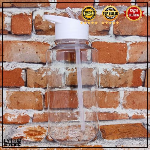 Jual Botol Minum Viral Lundee Ukuran Jumbo 1L + Sedotan Bisa Custom ...