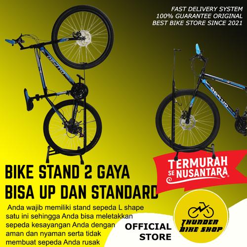 Jual STAND PARKIR SEPEDA 2 GAYA SIMPAN BIKE STANDING DISPLAY PADDOCK ...