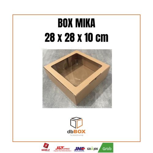 Promo BOX MIKA 28x28x10 cm | Box Die Cut dan Easy Usage | Box Kue ...