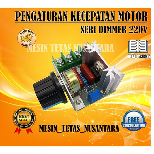 Jual Dimmer AC 220V 2000W Speed Controller SCR Voltage Regulator - Kab ...