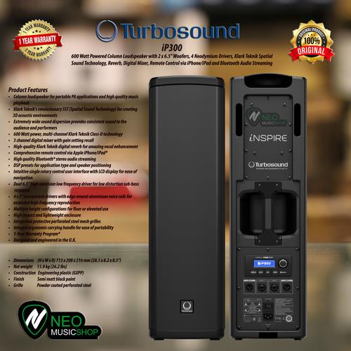 Jual Turbosound iP300 600 Watt Powered Column Loudspeaker - Kota ...