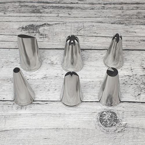Jual 6pcs stainless 304 spuit pastry tip set / alat hias kue - Jakarta ...