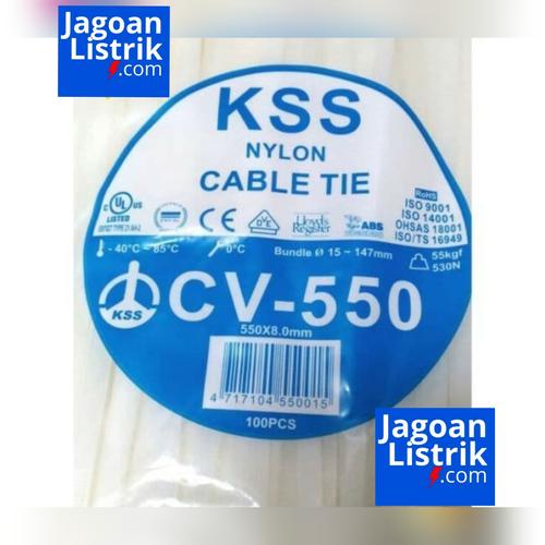 Jual Kabel Ties KSS CV-550 8mm (8x550) CV550 isi 100 pcs Pengikat Kabel - Hitam - Kota Surabaya ...
