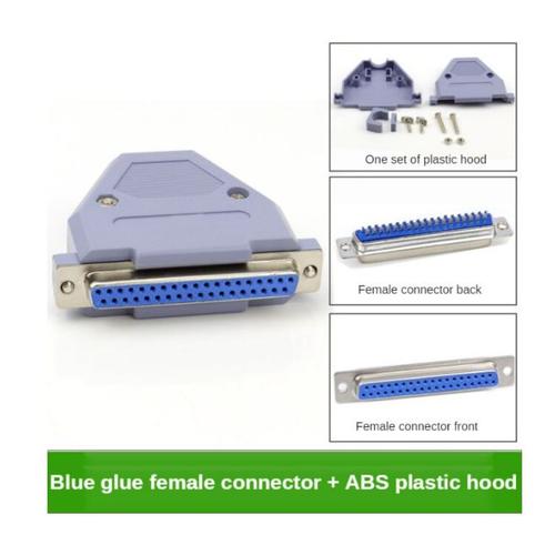 Jual DB37 Female Connector 37p D-Sub cover case DB 37 Pin Serial ...