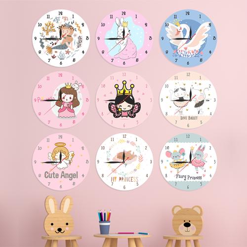 Jual JAM DINDING KAYU MOTIF PRINCESS DEKORASI KAMAR ANAK PEREMPUAN ...