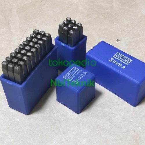 Jual Stamp Punch Set 3 mm Alat Ketok Huruf Dan Angka Masus Germany ...