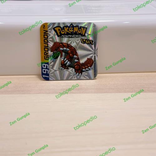 Jual Pokemon Advanced Staks Panini 199 Groudon Stacks Tazos Magnet ...
