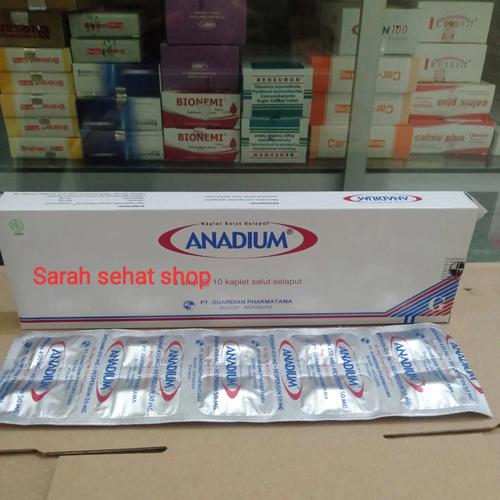 Jual anadium harga per strip 10 kaplet - Kota Tangerang - Sarah Sehat ...