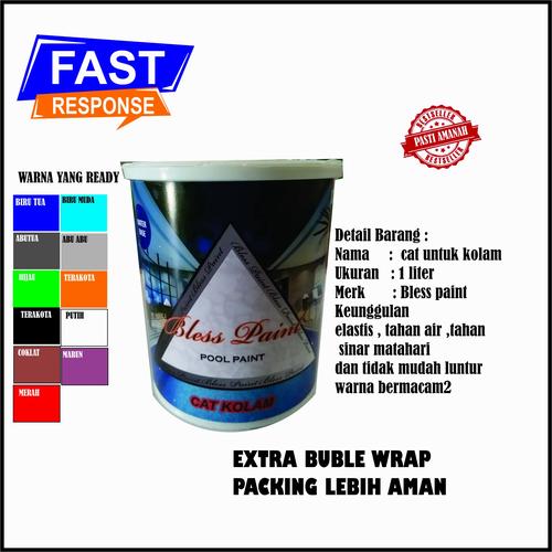 Jual Cat kolam renang ikan koi Bless Paint Pool Pain 1kg Anti bocor ...