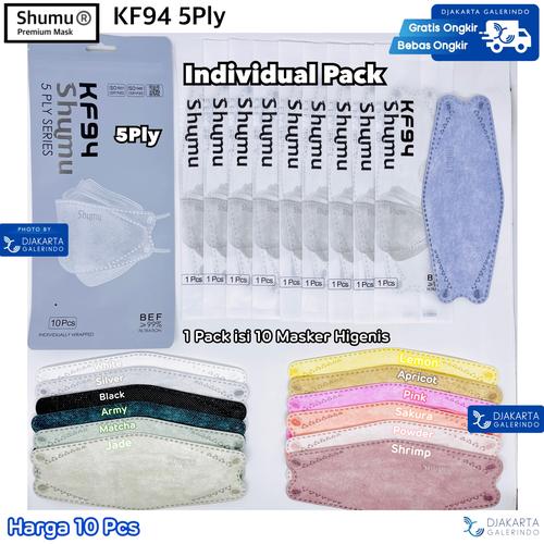 Jual Masker SHUMU KF94 5Ply Individual Pack isi 10 Pcs - PACKKF94 ...
