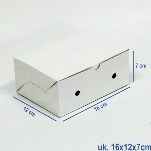 Jual Box Snack Kotak Kue Warna Polos Putih - 12x12x7 - Jakarta Barat ...