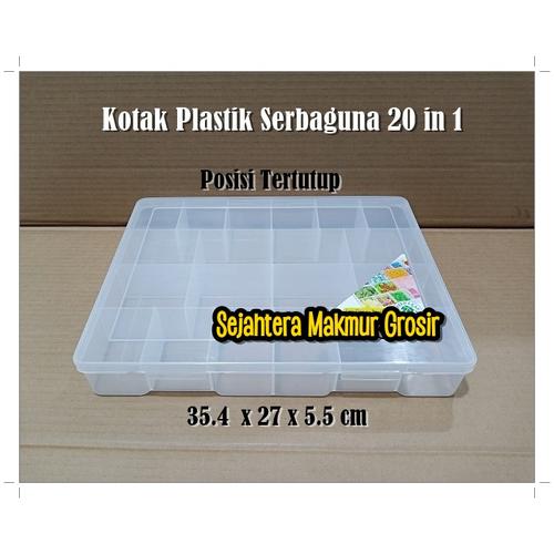 Jual Kotak Plastik Penyimpanan Container Box Umpan Pancing Kail 20 ...