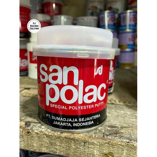 Jual Dempul Plastik SAN POLAC 250g Dempul Besi & Kayu 250 Gram + Obat ...