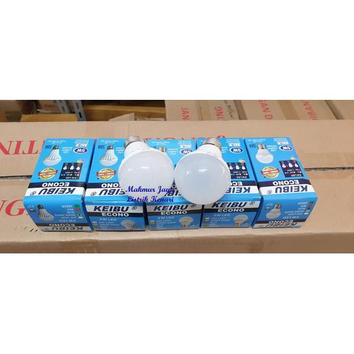 Jual LAMPU LED ECONO 5 Watt E27 KEIBU WHITE WARM WHITE HIJAU MERAH BIRU ...