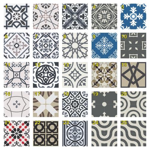 Jual STIKER TEGEL / STICKER LANTAI / KERAMIK Motive 40 - 20x20cm - Kab ...
