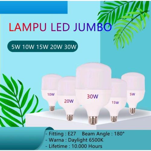 Jual Lampu Led Jumbo/lampu led tbulb/merk Haomen 5w/10w/15w/20w/30w/40w - 30w - Jakarta Utara ...