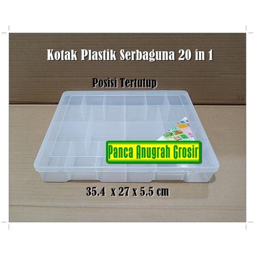 Jual Kotak Plastik Storage Box 20 Sekat Aksesoris Pancing Umpan ...