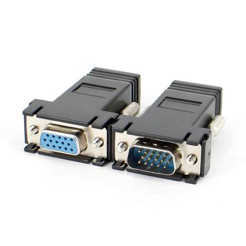 Jual DB15 VGA to LAN RJ45 Female Converter LCD Display Extender ...