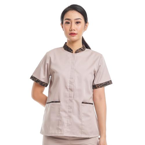 Jual Cora Set in Beige Seragam Suster ART Nanny Baby sitter Modern - XL ...