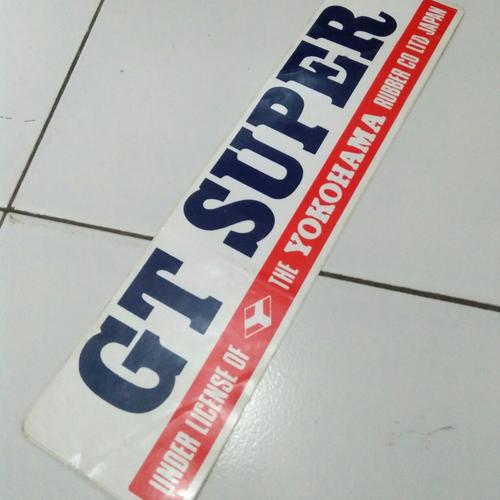 Jual Sticker iklan jadul gt super yokohama japan retro classic asli ...