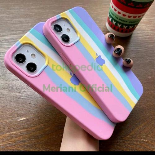Jual PASTEL RAINBOW CASE IPHONE 13 PRO MAX / 13 PRO - iP 13 pro max ...