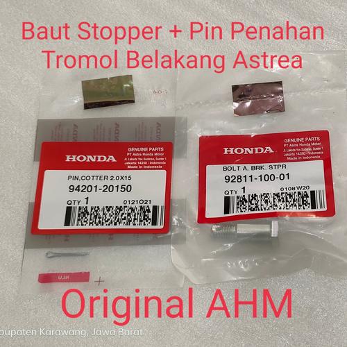 Jual Baut +Pin Stopper Rem Belakang Ori AHM Astrea Prima Grand Legenda ...