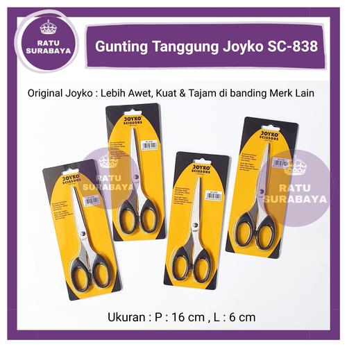 Jual Gunting Tanggung Joyko SC-838 Pemotong Kertas Paper Scissors Joyco ...