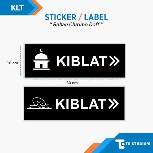 Promo Stiker Arah Kiblat Rambu Tanda Sign Label Sticker Petunjuk Sholat ...