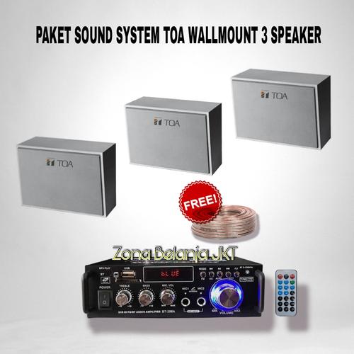 Jual Paket Sound System TOA Indoor Outdoor 3 Speaker Original ( Mini 2 ...