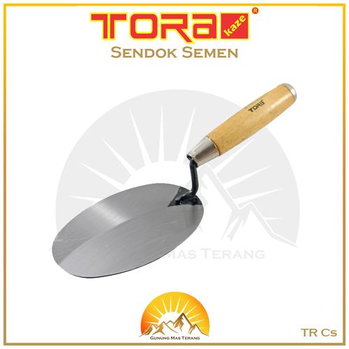 Jual Tora Sendok Semen Oval Gagang Kayu Cement Spoon Bulat 7 Inch - Kab ...