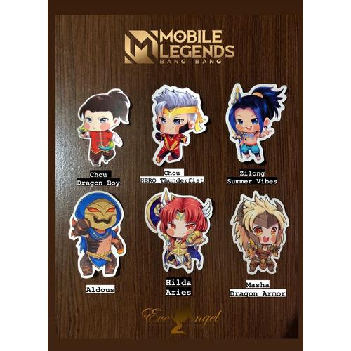 Jual Sticker Mobile Legends FIGHTER BATCH 2 Chou Zilong Aldous Hilda ...