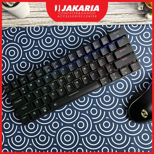 Jual Keyboard Gaming 60% Mechanical Wireless Dareu EK-861 GTR Trinity ...