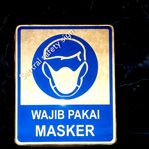 Jual Rambu Wajib Pakai Masker 60x50cm - Jakarta Barat - sentral safety ...