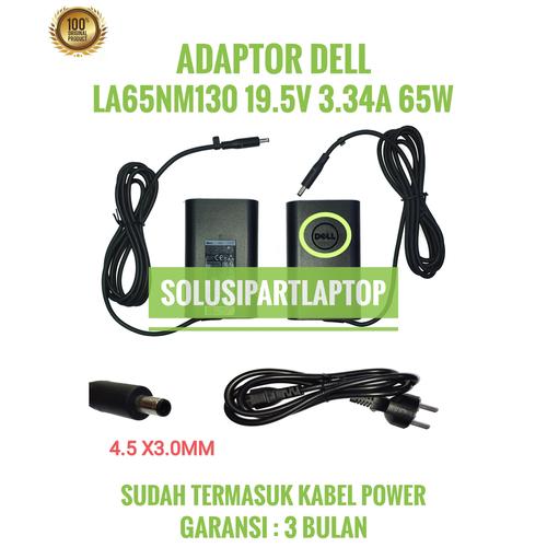 Jual ADAPTOR DELL LA65NM130 19.5V 3.34A 4.5X3.0MM BLUE PIN ORIGINAL ...