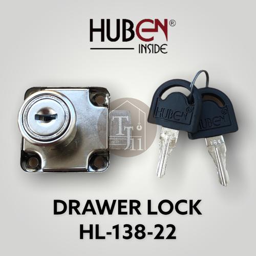 Jual Kunci Laci / lemari HUBEN Drawer Lock HL 138-22MM - Kota Surabaya ...