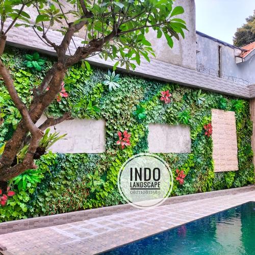 Jual Tanaman Rambat Dinding Daun Plastik Vertical Garden Sintetis ...