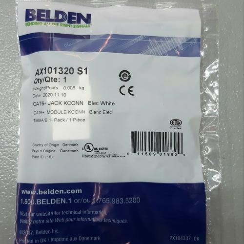 Jual Belden Modular Jack Cat6 AX101320/Outlet Data Cat6 - Jakarta Pusat ...