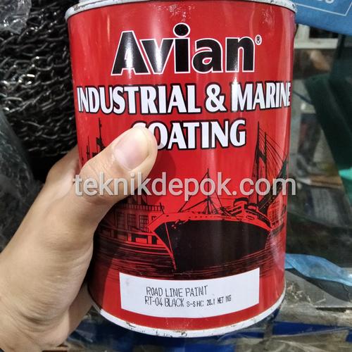 Jual Cat Avian Hitam 1kg Cat Marka Jalan Cat Kapal Cat Road Line Paint ...