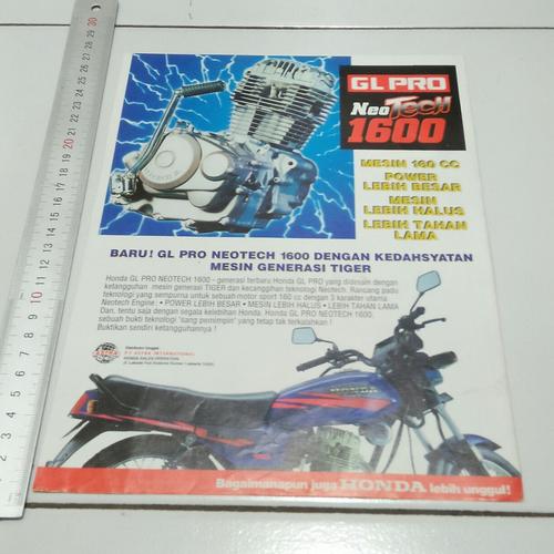 Jual Iklan jadul honda gl pro neotech 1600 tahun 90an ori iklan majalah tua - Kab. Bandung ...