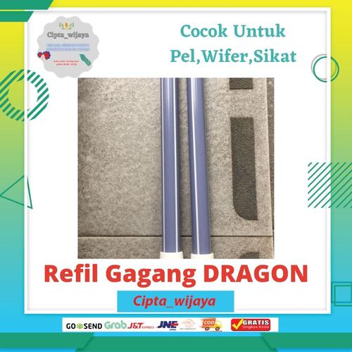 Jual Refil Tongkat Gagang Pel Sapu Wiper Dragon model drat / Gagang ...