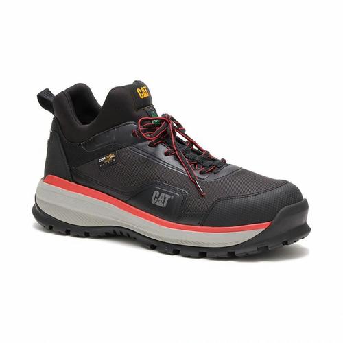 Jual Sepatu Safety Caterpillar Engage AT Black Silver Original safety ...