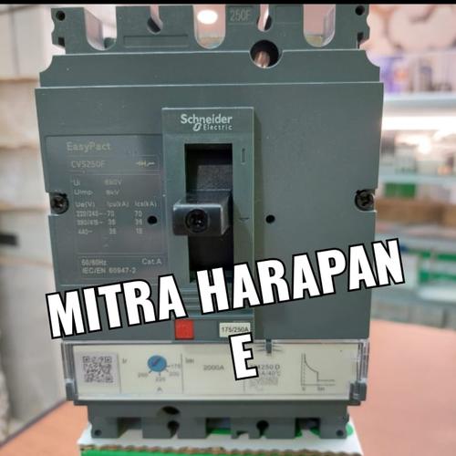 Jual mccb 200a / 250a 3 PHASE NEW ORIGINAL CVS120F 3p schneider 36ka ...