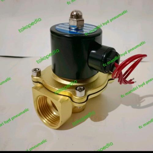 Jual SELENOID VALVE KUNINGAN 2 WAY 11/4 INCH NORMALLY CLOSE AC 220 / DC 24 - DC 24 - Jakarta ...