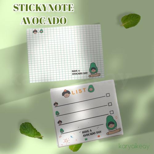 Jual STICKY NOTES / MEMOPAD AVOCADO HIJAU GREEN - AVOCADO GRID - Kota ...