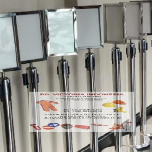 Jual Sign Board Frame A4 POTRAIT / PAPAN TIANG ANTREAN/ SIGN BOARD ...