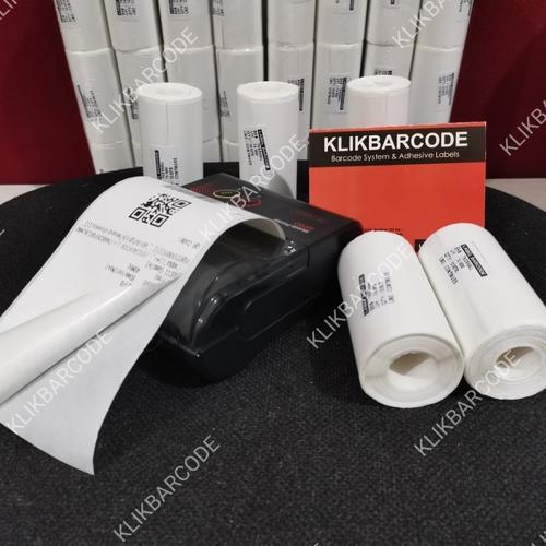 Jual Kertas Stiker Label Printer Thermal 80x50mm Continuous 80 x 50mm ...