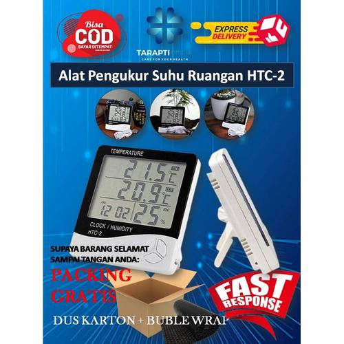 Promo HTC2 Pengukur Suhu Termometer Ruangan / Digital Thermohygrometer ...