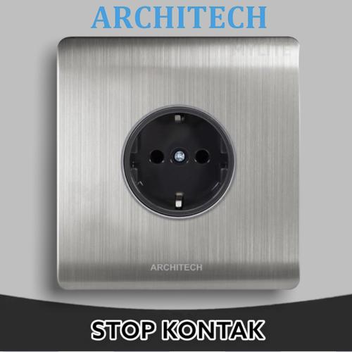 Jual Architech Platinum B9 Silver Stop Kontak Jerman / Power Socket ...